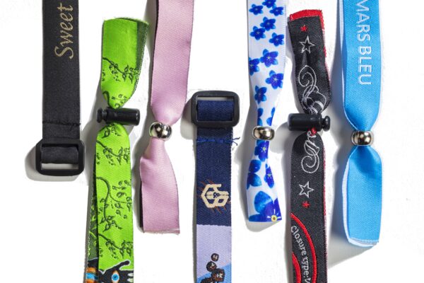 Bracelet Tissu Personnalisé - Réutilisable & Inviolable